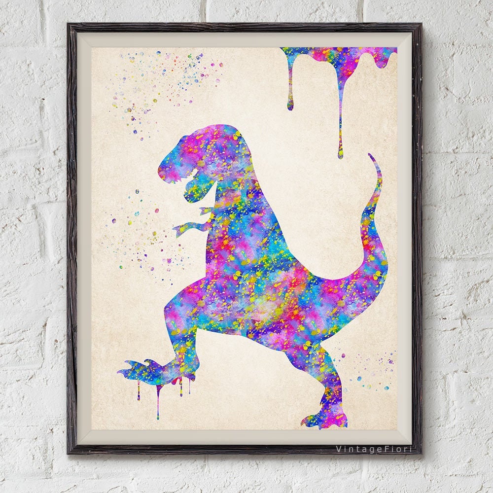 Dinosaur Art Print, Nursery Instant Download, Dino Printable Art ...