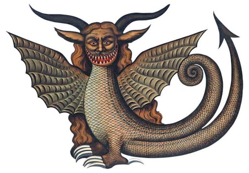 Devil Clipart, Demon Printable, Dragon Png, Medieval Illustration - Etsy