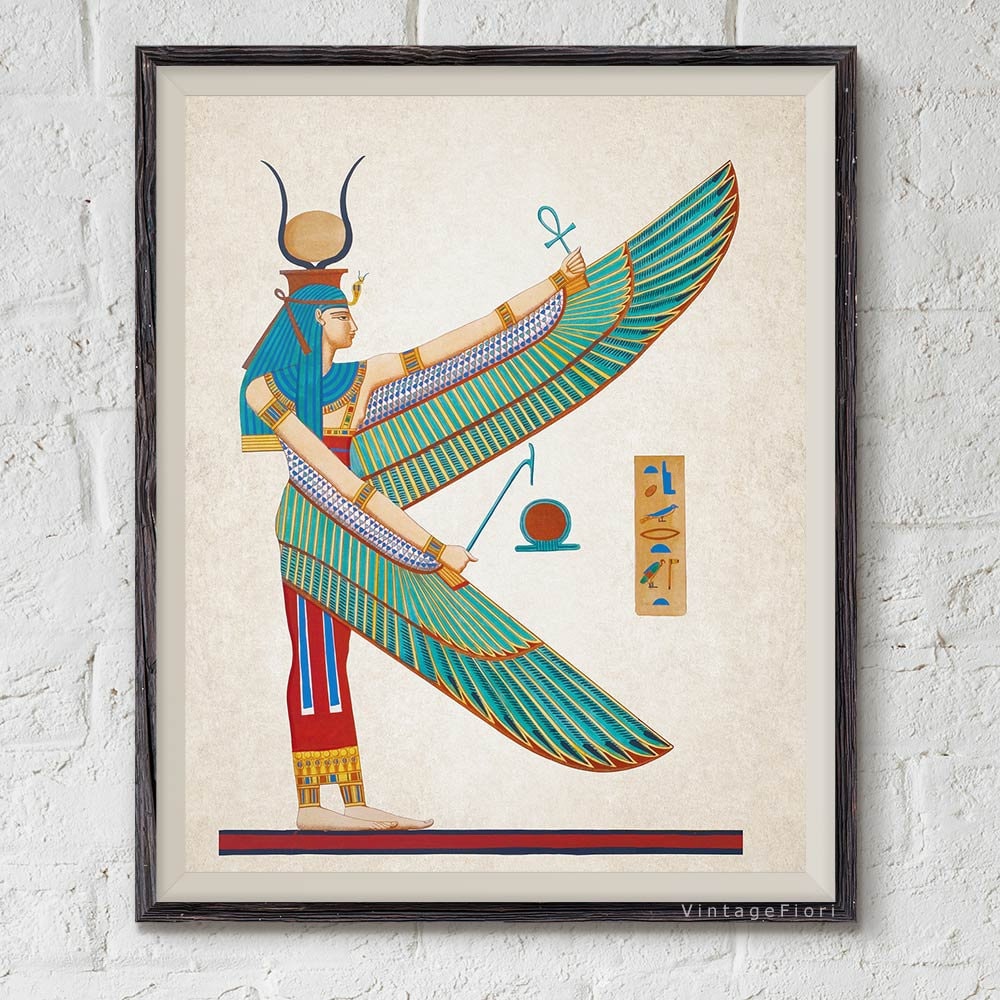 Isis Goddess, Art of Ancient Egypt, Egyptian Printable Wall Art - Etsy