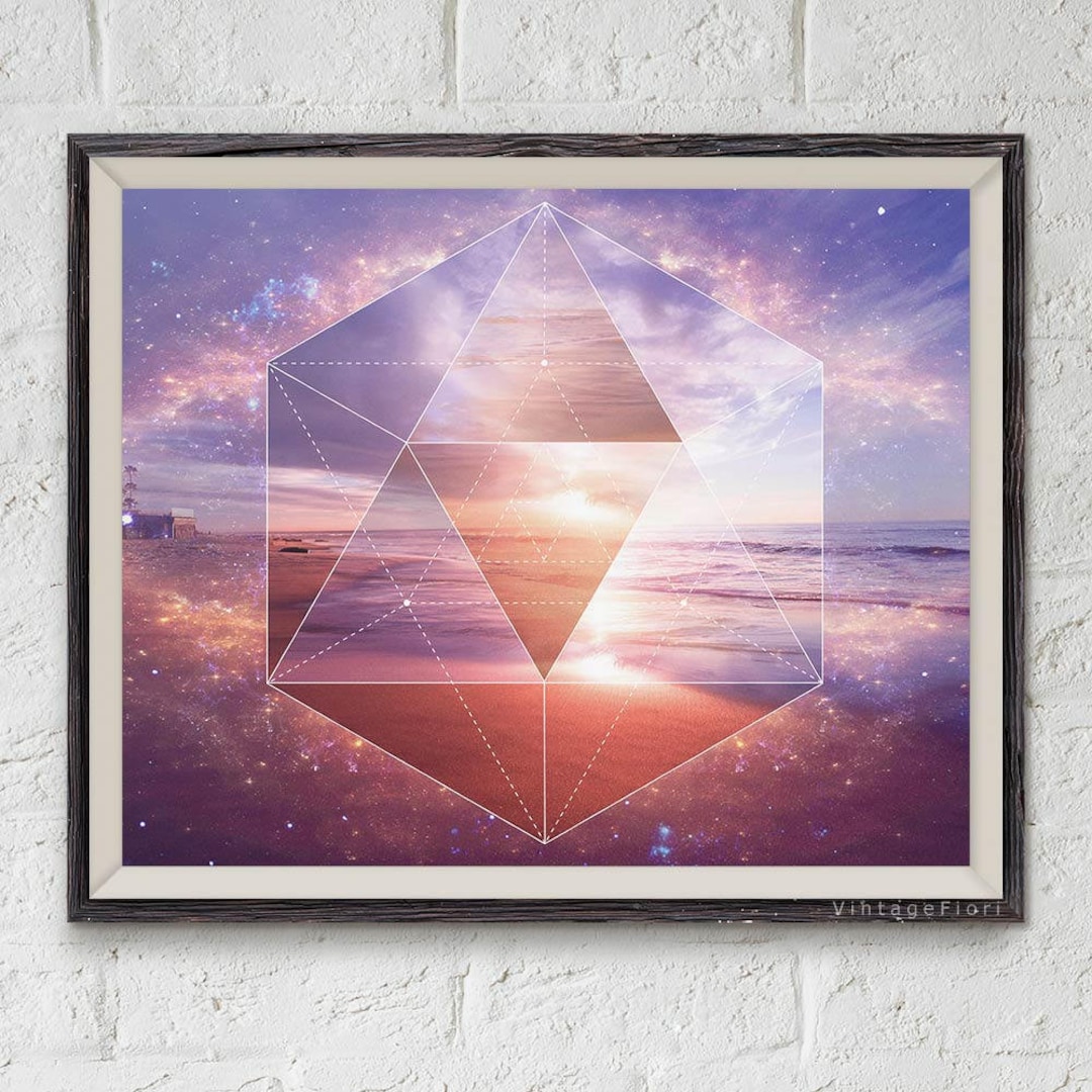 Sacred Geometry Printable Wall Art, Instant Download Mandala Print ...