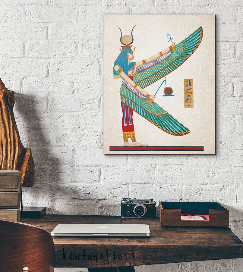 Isis Goddess, Art of Ancient Egypt, Egyptian Printable Wall Art - Etsy