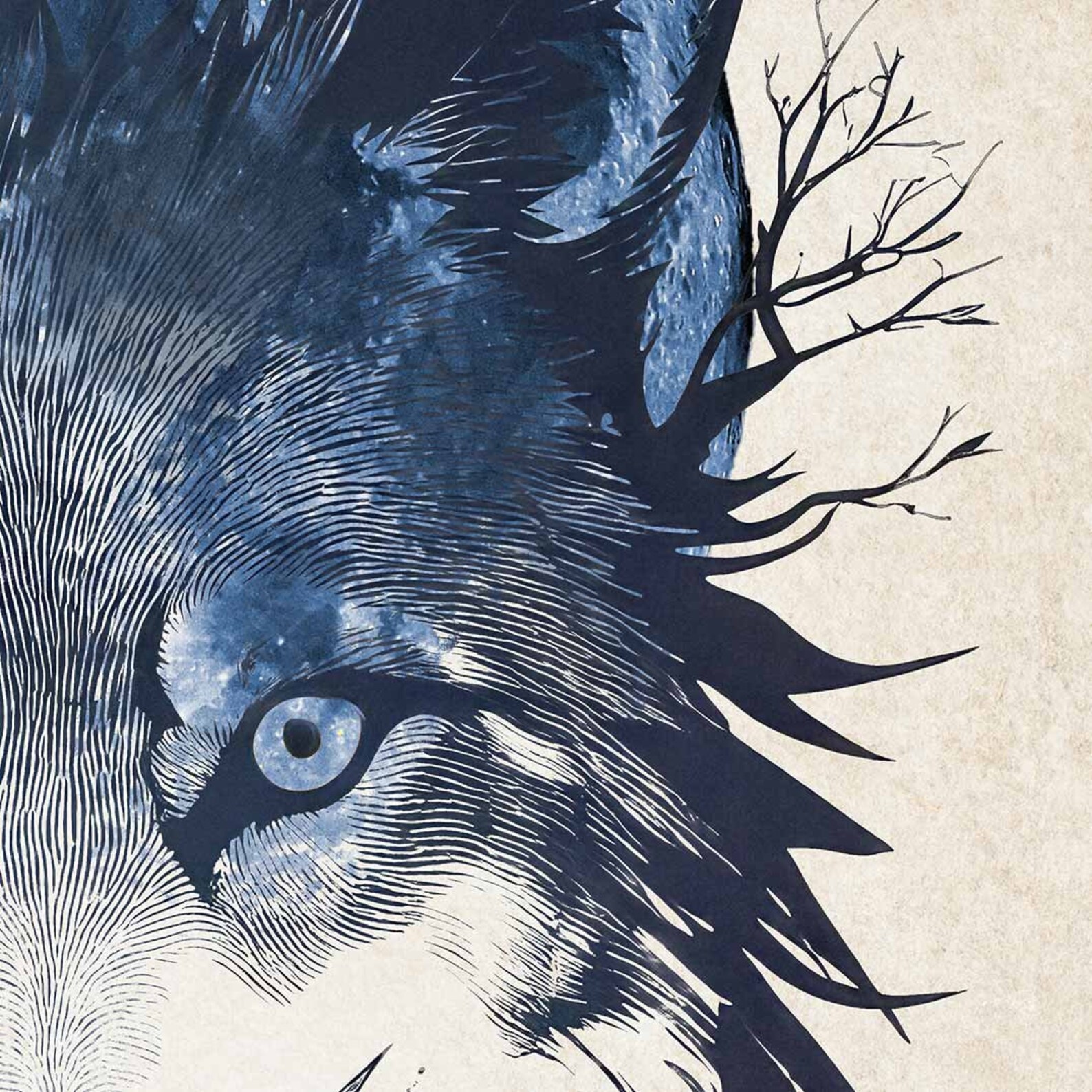 Wolf Printable, Double Exposure Wolf Portrait Digital Download - Etsy