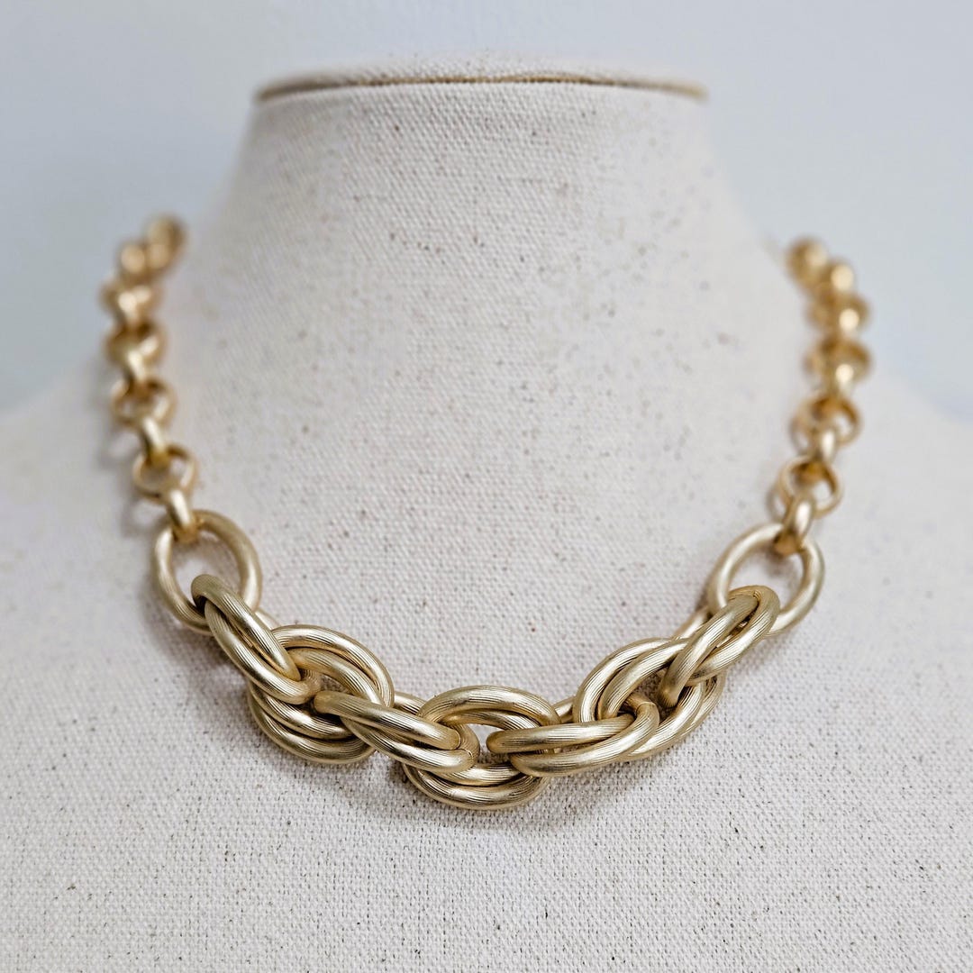 LUXE, Super CHUNKY Gold Chain Necklace, Bold Jewelry, Gifts for Her ...