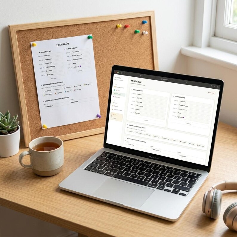 ADHD Daily Planner & Habit Tracker | Interactive Workbook, Rewards ...