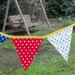 Fabric Banner Primary Colors in Polka Dots, Birthday ,photo Prop, Baby ...