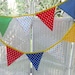 Fabric Banner Primary Colors in Polka Dots, Birthday ,photo Prop, Baby ...