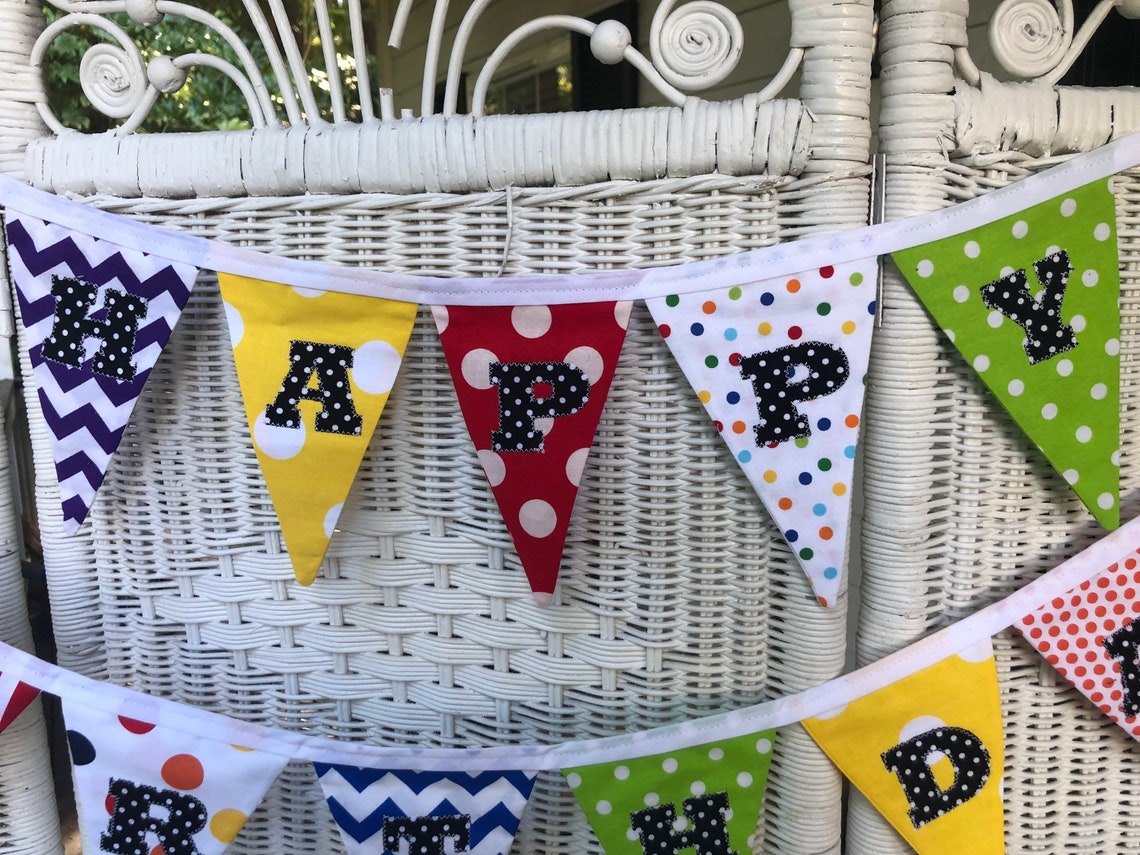 Happy Birthday Banner MINI - Etsy