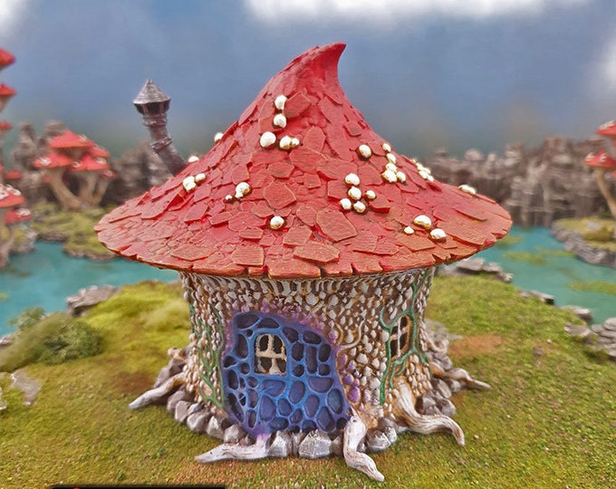 Goblin Mushroom Hovel 15mm 28mm 32mm Clorehaven and the Goblin Grotto ...