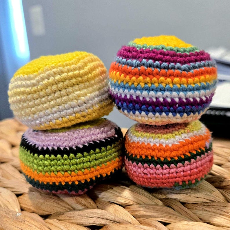 HANDMADE Multi Color Hacky Sack - Etsy Australia