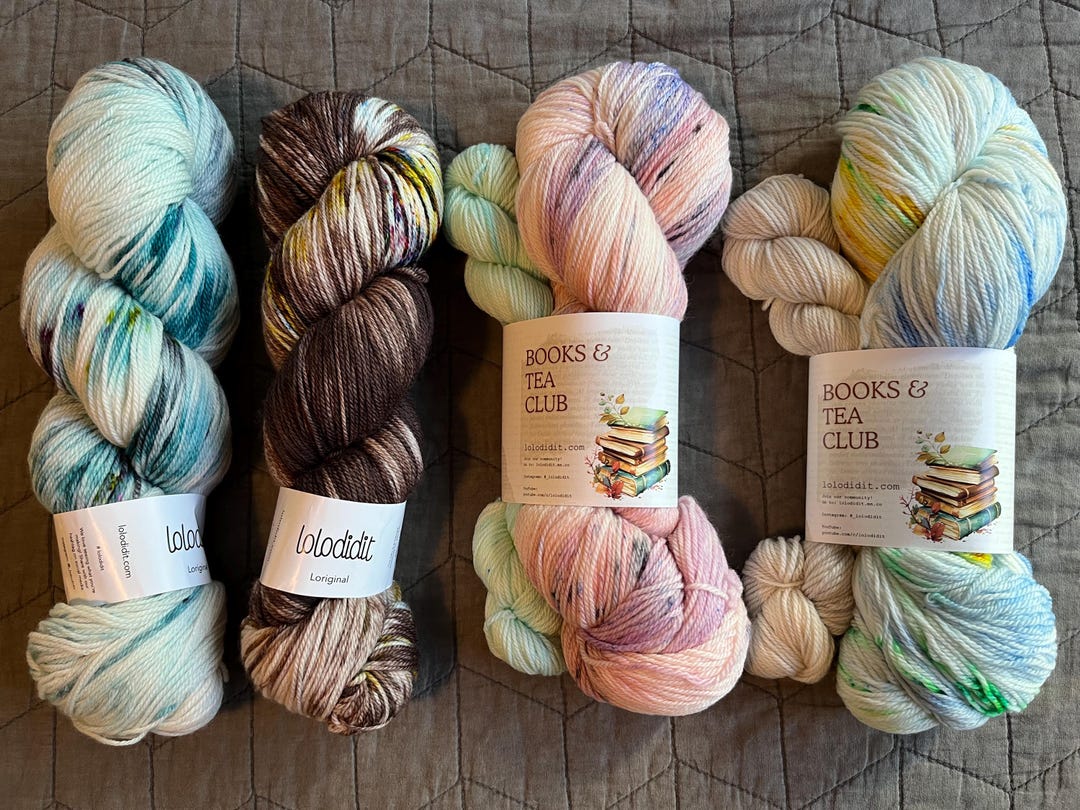 DESTASH Lolodidit Hand Dyed Yarn Fingering Weight Sock Sets - Etsy