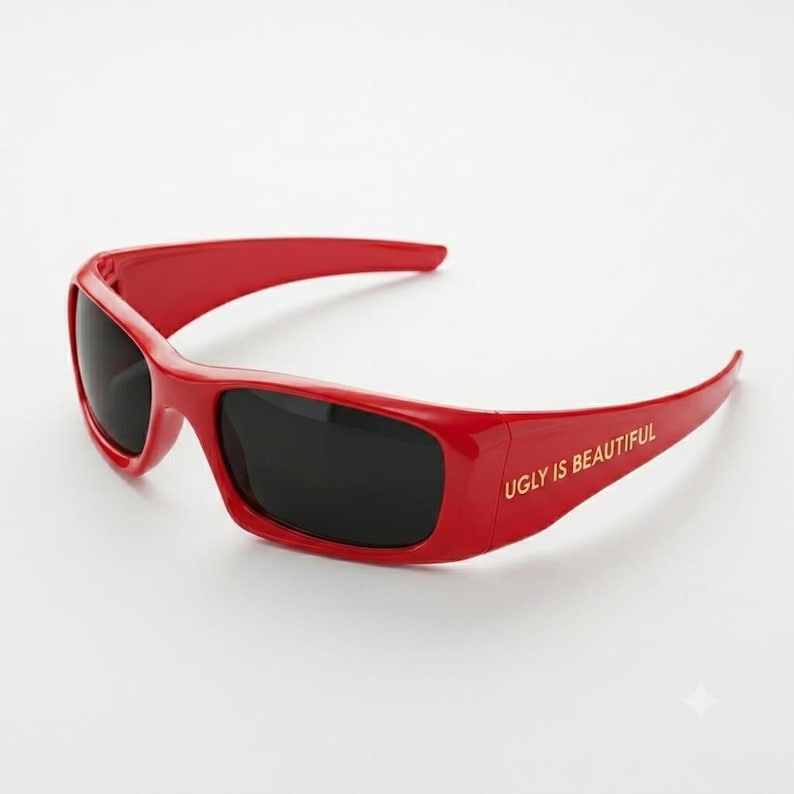 Oliver Tree Rot und Schwarze Brille - Etsy Österreich