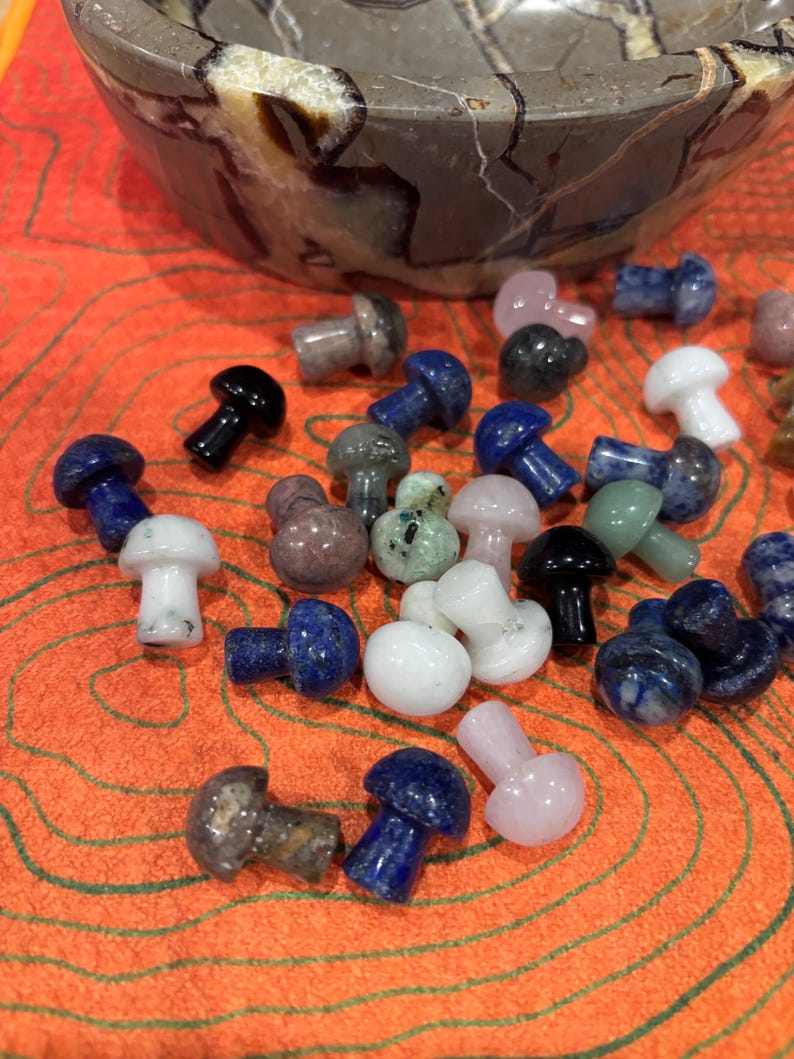 Mini Mushrooms in 20 Piece Pack for Jewelry Making and Crafts. - Etsy