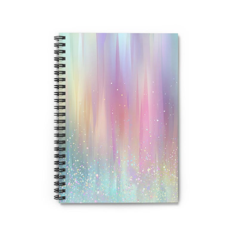 Pastel Aurora Gradient Spiral Notebook | Ruled - Etsy