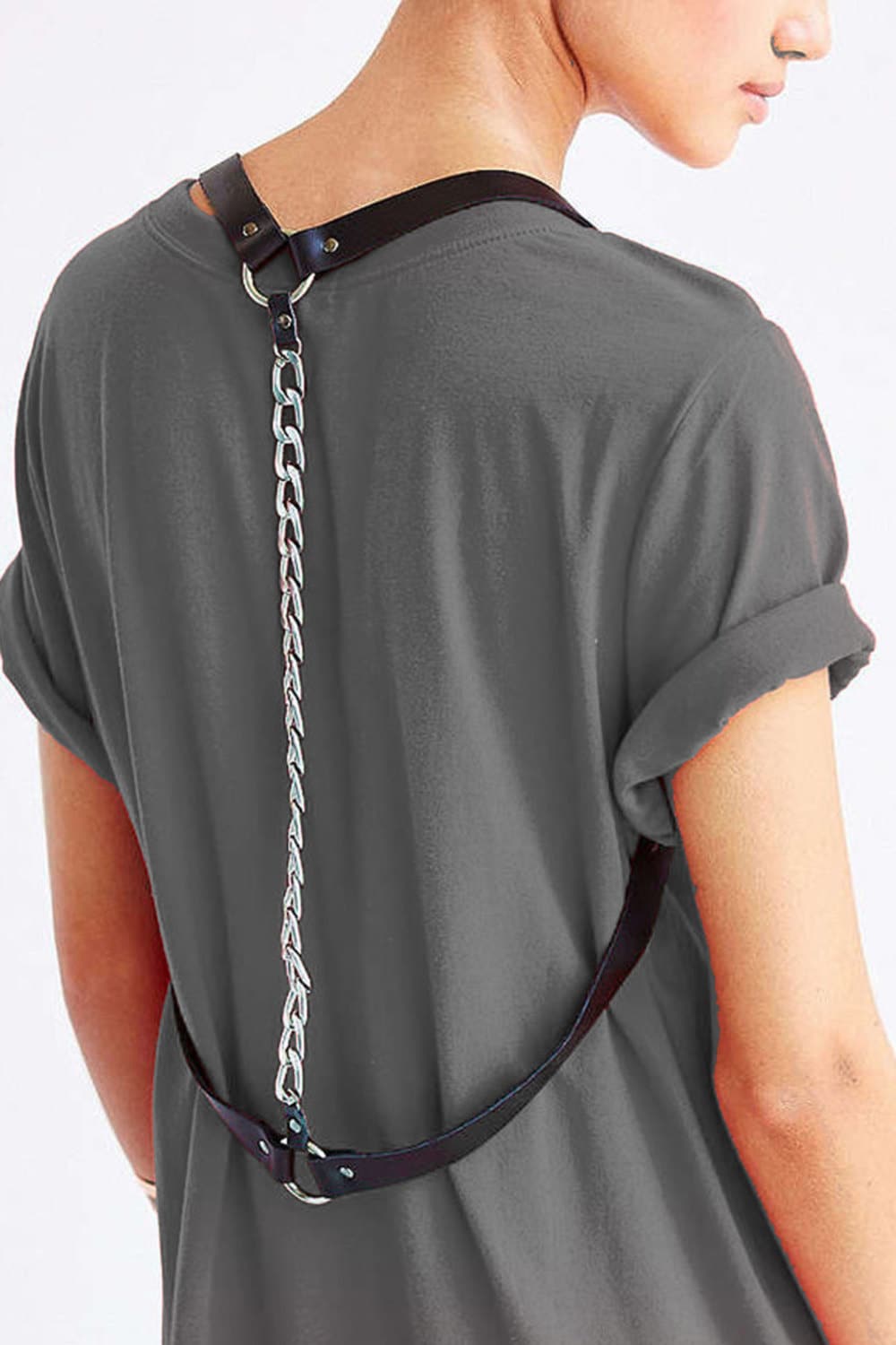 JAKIMAC Single Chain Leather Harness / A Genuine Leather - Etsy