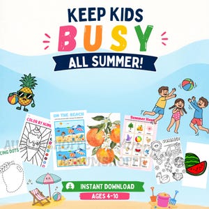 Kids Summer Activity Book | Mazes, Coloring, Scavenger Hunt , Puzzle ...