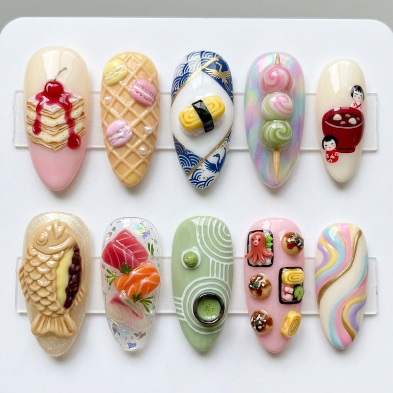Sushi Nails 3d - Etsy