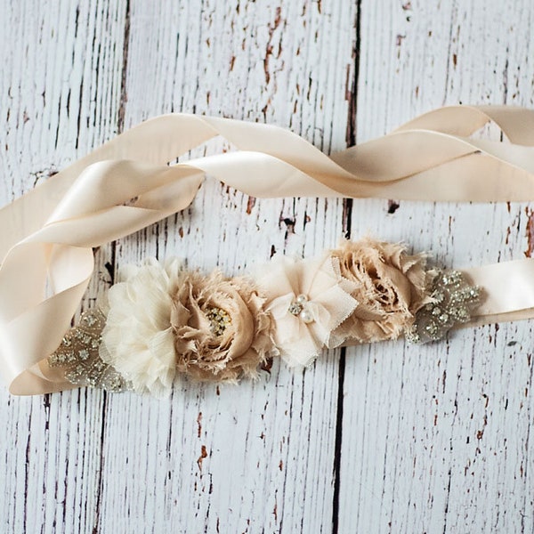 Flower Girl Sash Etsy