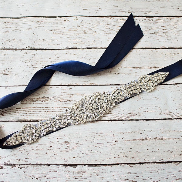 Navy Blue Sash - Etsy