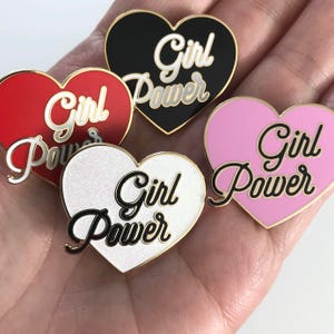Girl Power Pin - Hard Enamel Pin - Equality - Feminist Pin - Girl Gang ...