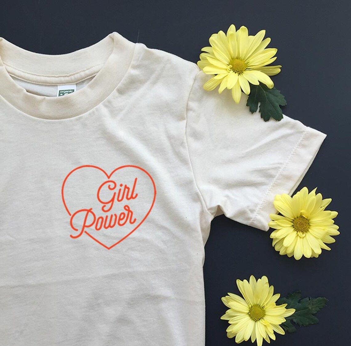 GIRL POWER Teen Tee Equality Feminist Shirt Organic | Etsy