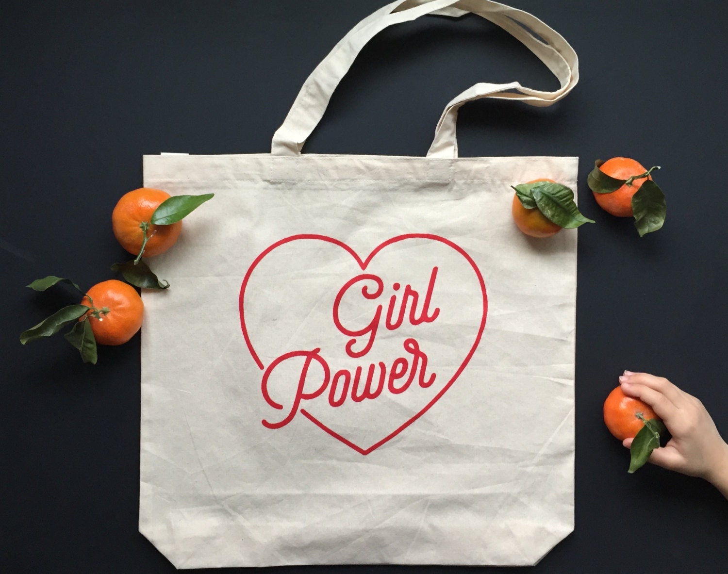 GIRL POWER Tote Bag Equality Feminist Tote bag Natural | Etsy