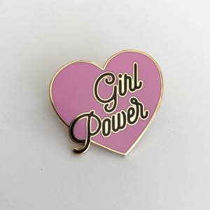 Girl Power Pin - Hard Enamel Pin - Equality - Feminist Pin - Girl Gang ...