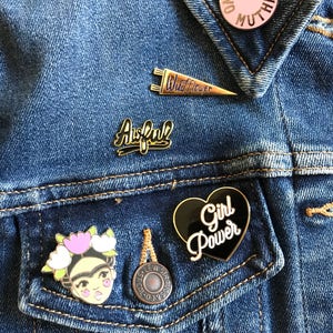 Girl Power Pin - Hard Enamel Pin - Equality - Feminist Pin - Girl Gang ...