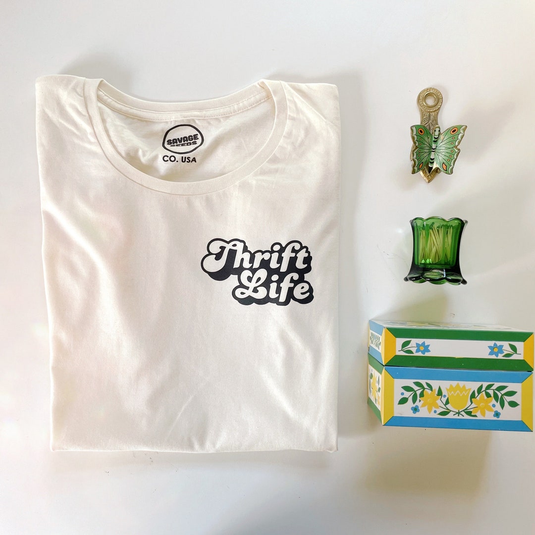 THRIFT LIFE - WOMEN'S Tee Shirt - Etsy