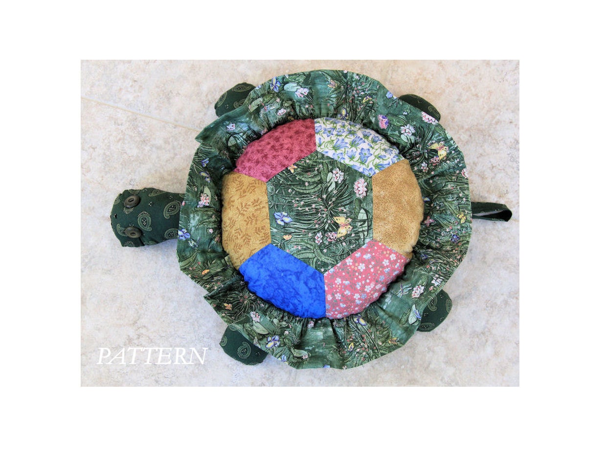 PATTERN PDF for Pieced Top Turtle Pillow, Woven or Fleece Fabrics - Etsy