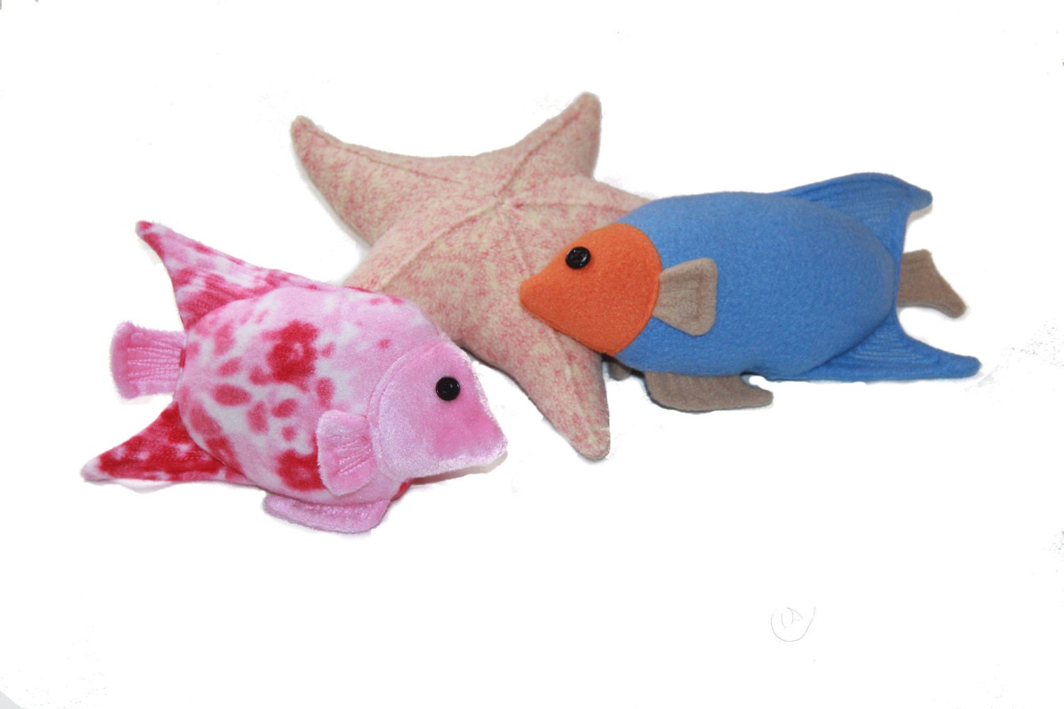 PATTERN PDF for Fishy Friends Stuffed Toy Sewing Pattern Angelfish ...