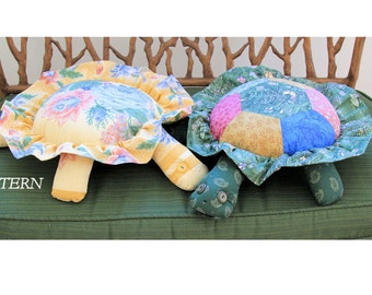 PATTERN PDF for Pieced Top Turtle Pillow Woven or Fleece | Etsy