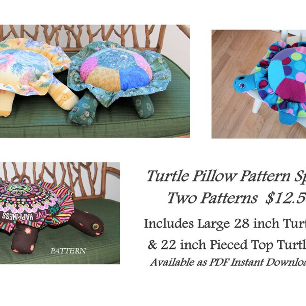 Turtle Pillow - Etsy