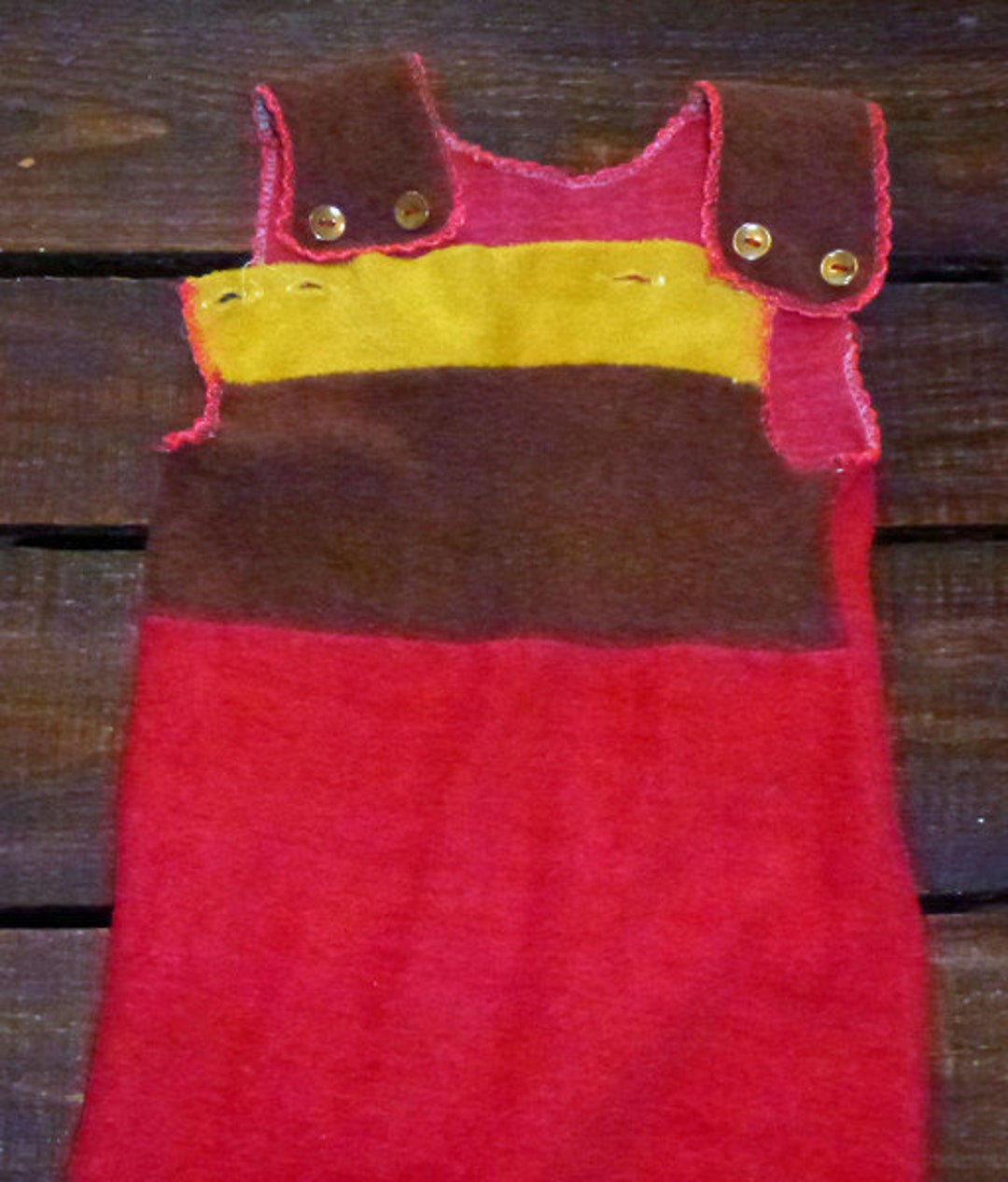 Baby Romper Red Retro 70s - Etsy