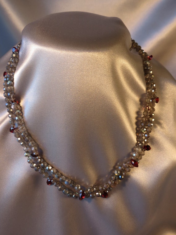 Double strand beaded necklace | Etsy