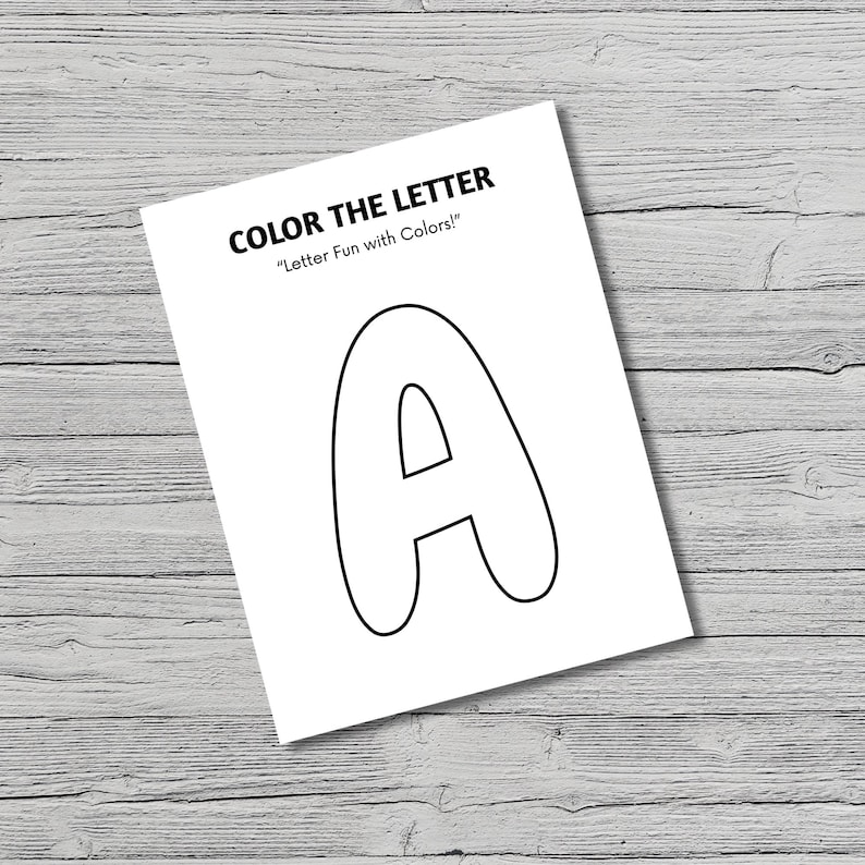Capital Alphabet Letter Coloring Pages for Kids | Uppercase ABC ...