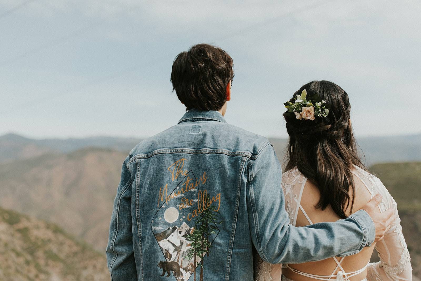 Custom Painted Bride and Groom Wedding Jackets. Wedding Gift. | Etsy