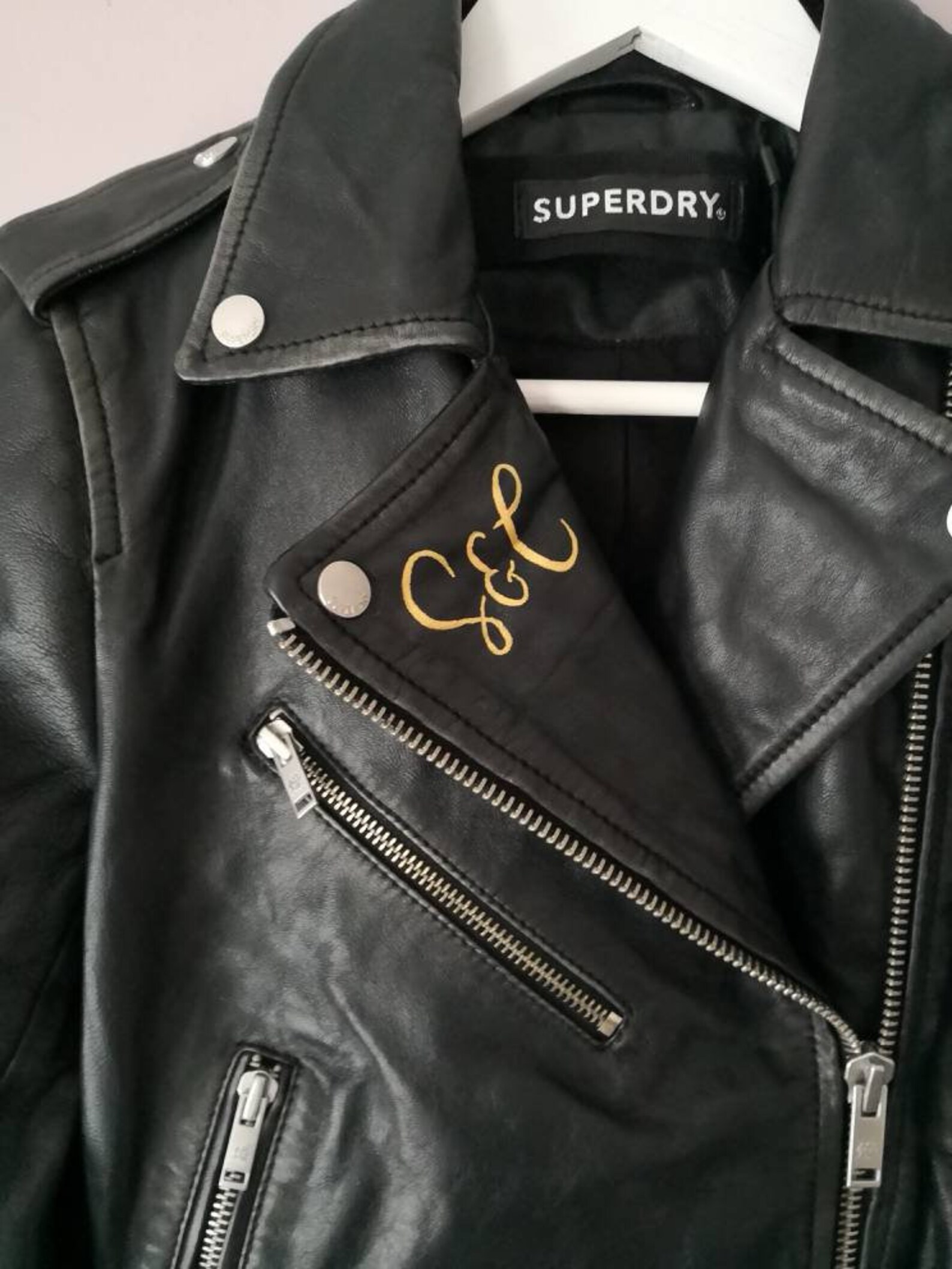 Custom Bridal Leather Jacket DIY Calligraphy Kit Hand Painted - Etsy