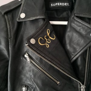 Custom Bridal Leather Jacket DIY Calligraphy Kit, Hand Painted Wedding ...