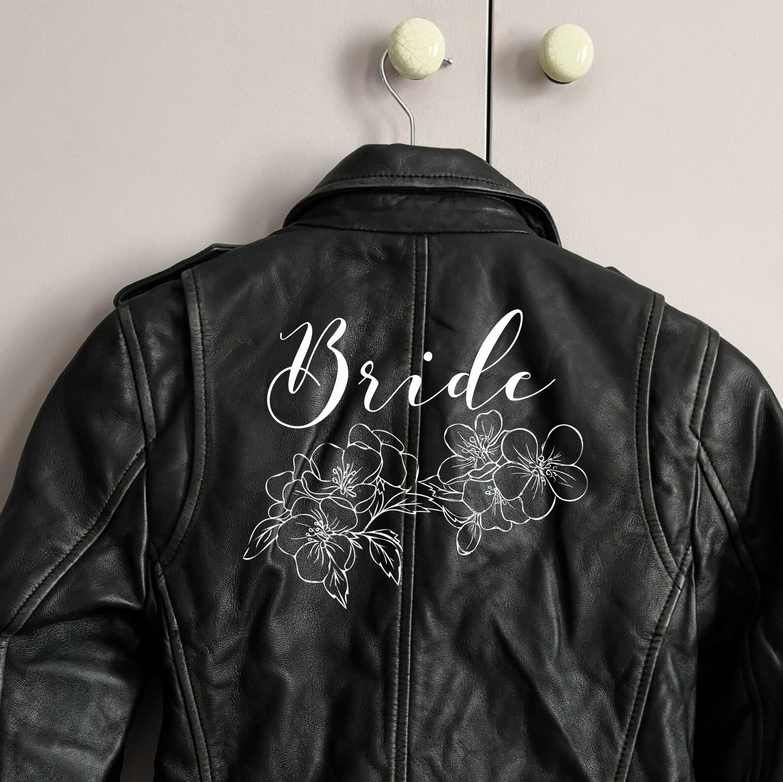 DIY Kit Your Custom Name Calligraphy Jackets Painted Floral - Etsy