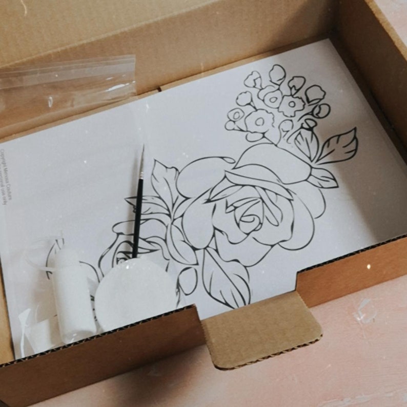 Floral Skull Til Death Jacket DIY Kit, Bridal Jacket Painting, Denim or ...