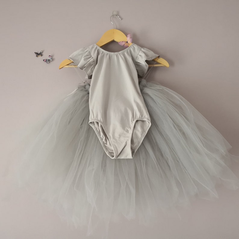 Navy Blue Flutter Frill Short Sleeve Girls Ballet Leotard - Etsy