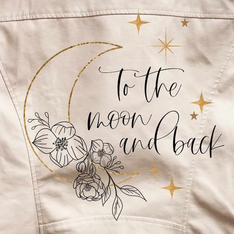 Celestial Painted Leather Jacket DIY Kit Bridal Jacket - Etsy