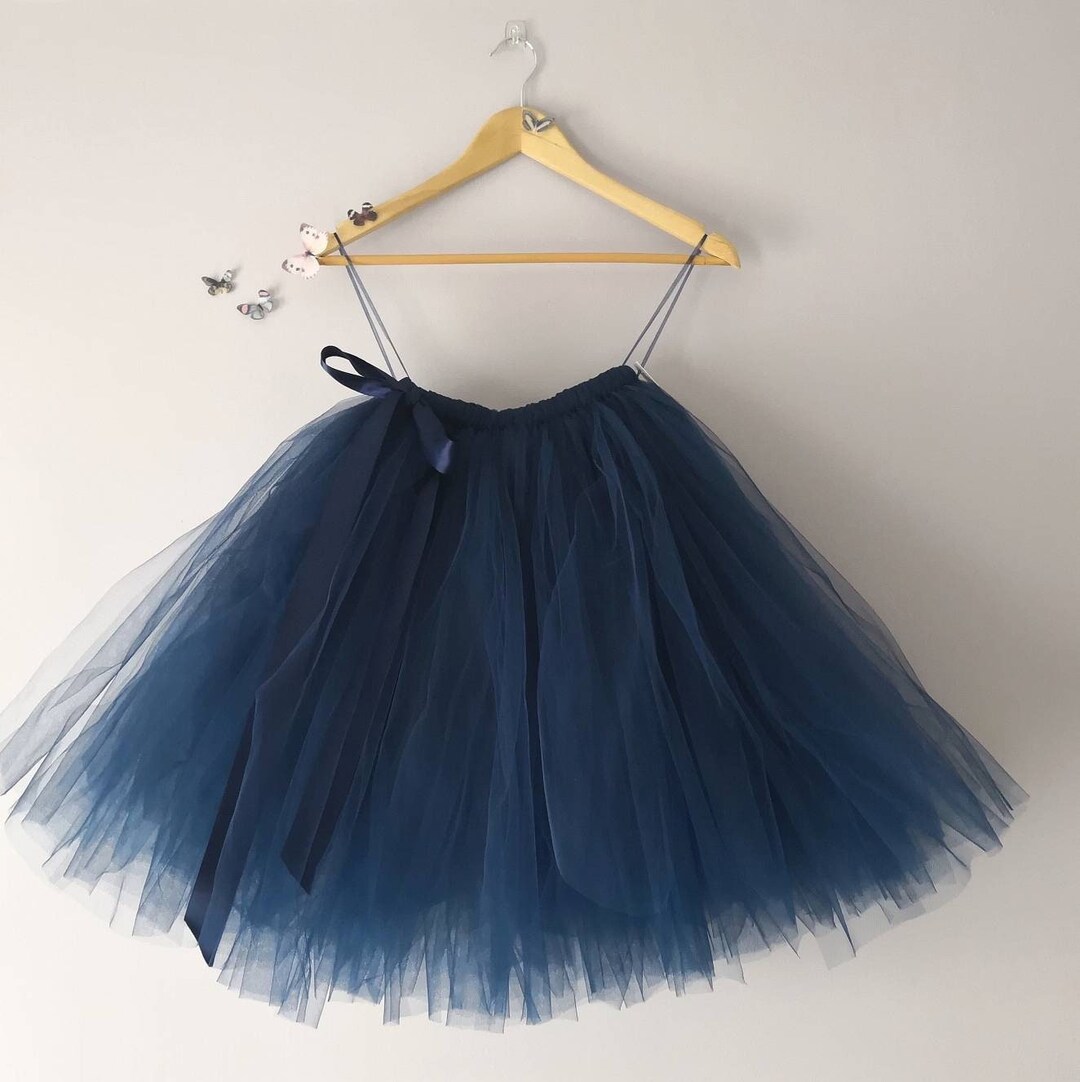 Calf Length, Black, Navy, Green or Custom Colour Tutus, Ribbon Bow ...