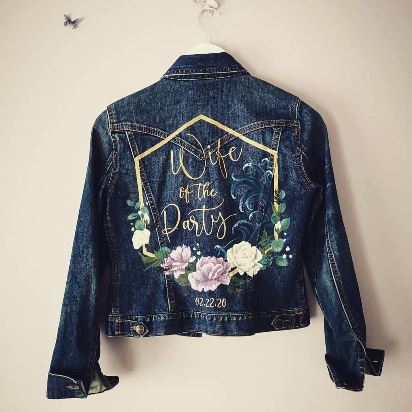 Personalised Design on Leather or Denim Jacket, Custom Painted Jacket ...