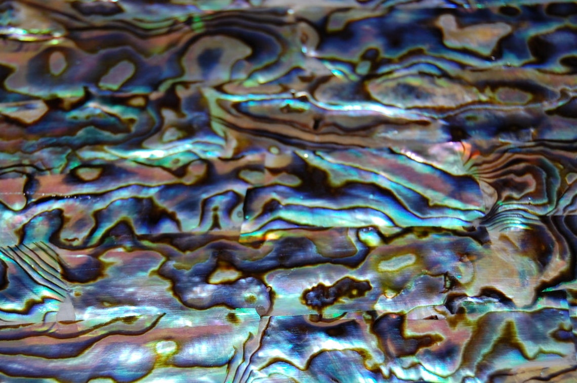 Blue Paua Coated Adhesive Veneer Sheet (9.4" X 5.5" X 0.006" Inches) - Etsy