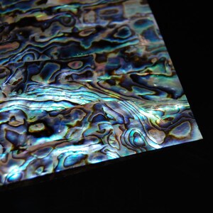 Blue Paua Coated Adhesive Veneer Sheet (9.4" X 5.5" X 0.006" Inches) - Etsy