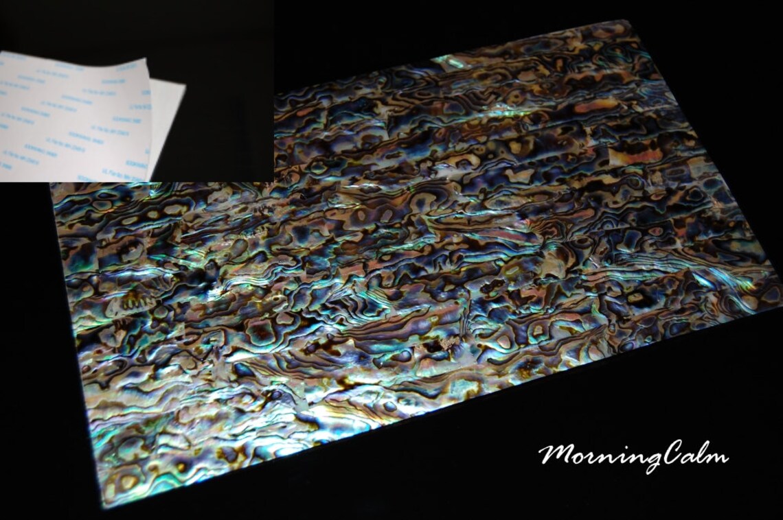 Blue Paua Coated Adhesive Veneer Sheet 9.4 X 5.5 X 0.006 Inches - Etsy