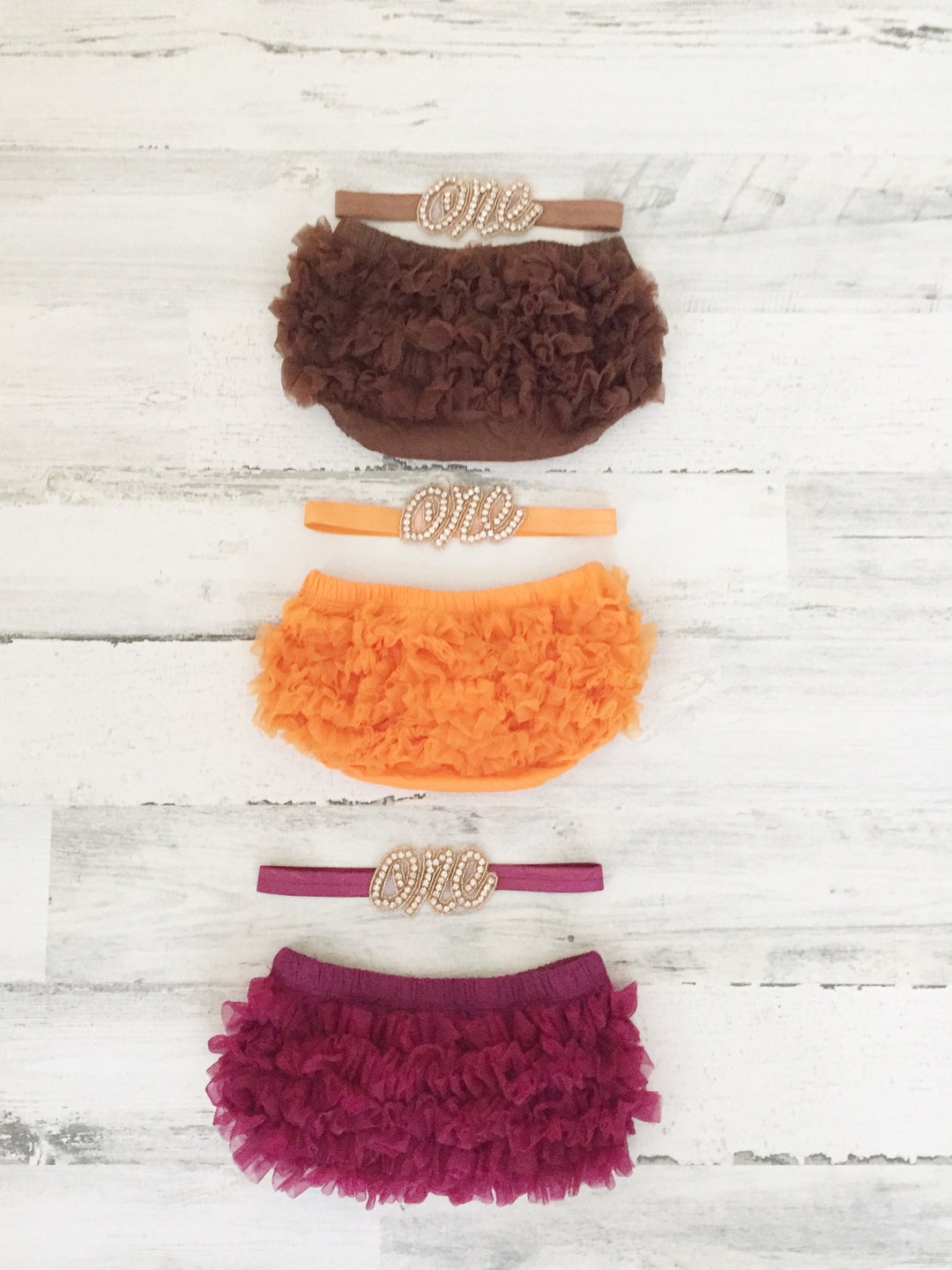Baby Girls 1st Birthday Bloomers and Headband-fall One Headband ...