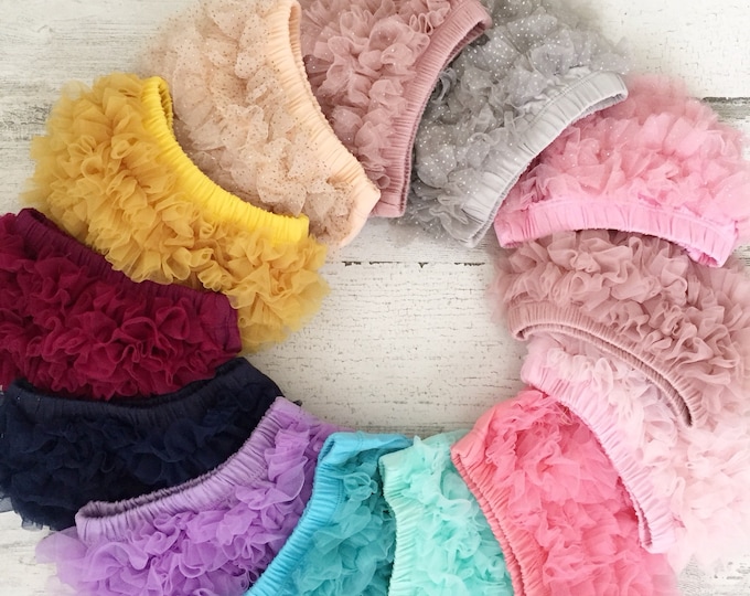 Baby Bloomers-ruffle Bloomers-baby Girl Ruffle Bloomers-diaper Cover ...