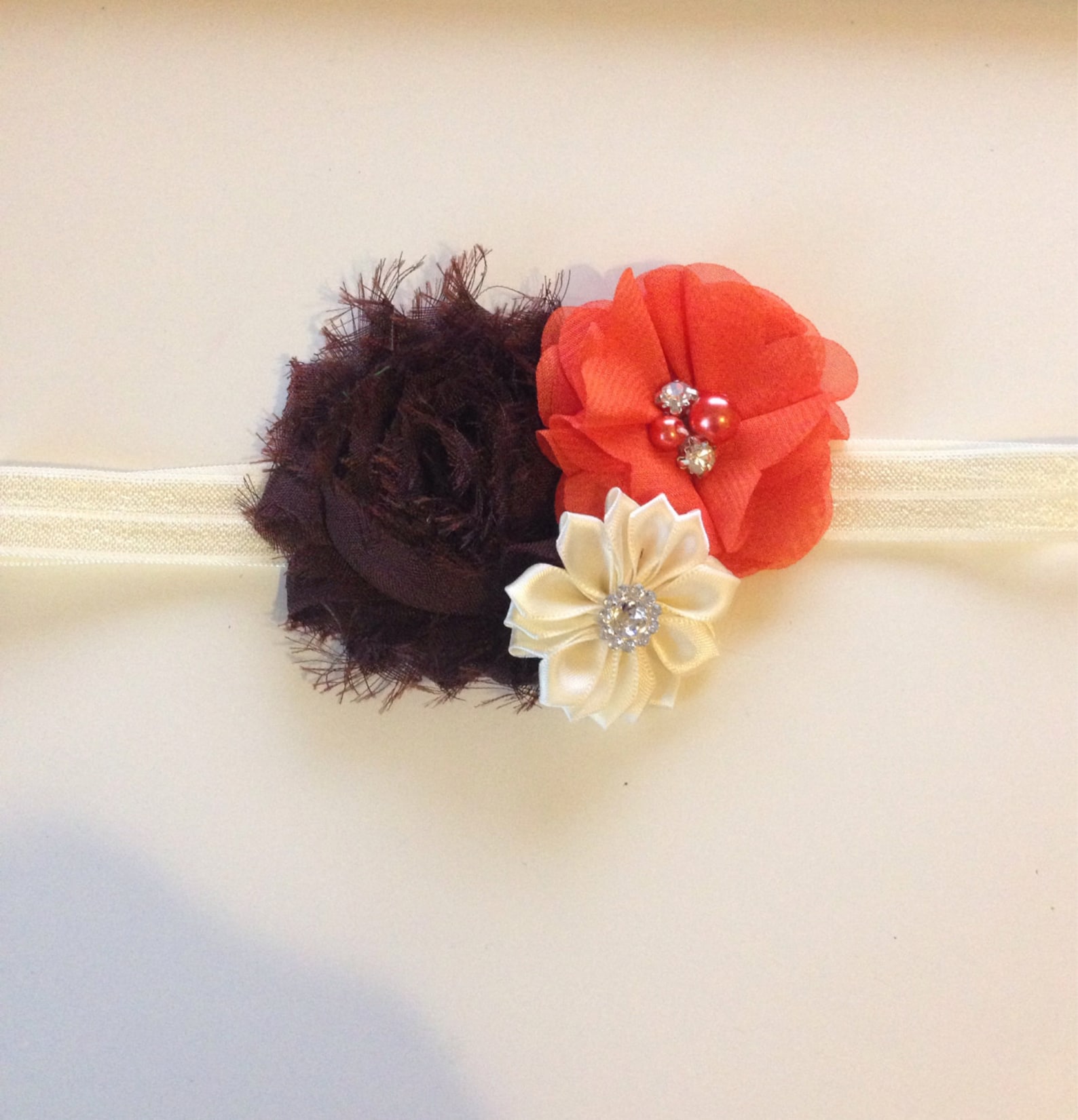 Baby Girls Thanksgiving Headband Fall Headband Orange and - Etsy